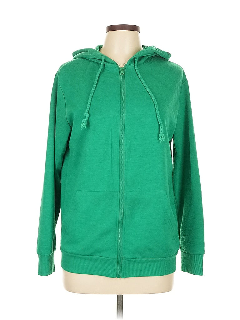 Assorted Brands Green Zip Up Hoodie Size L - 52% off | ThredUp