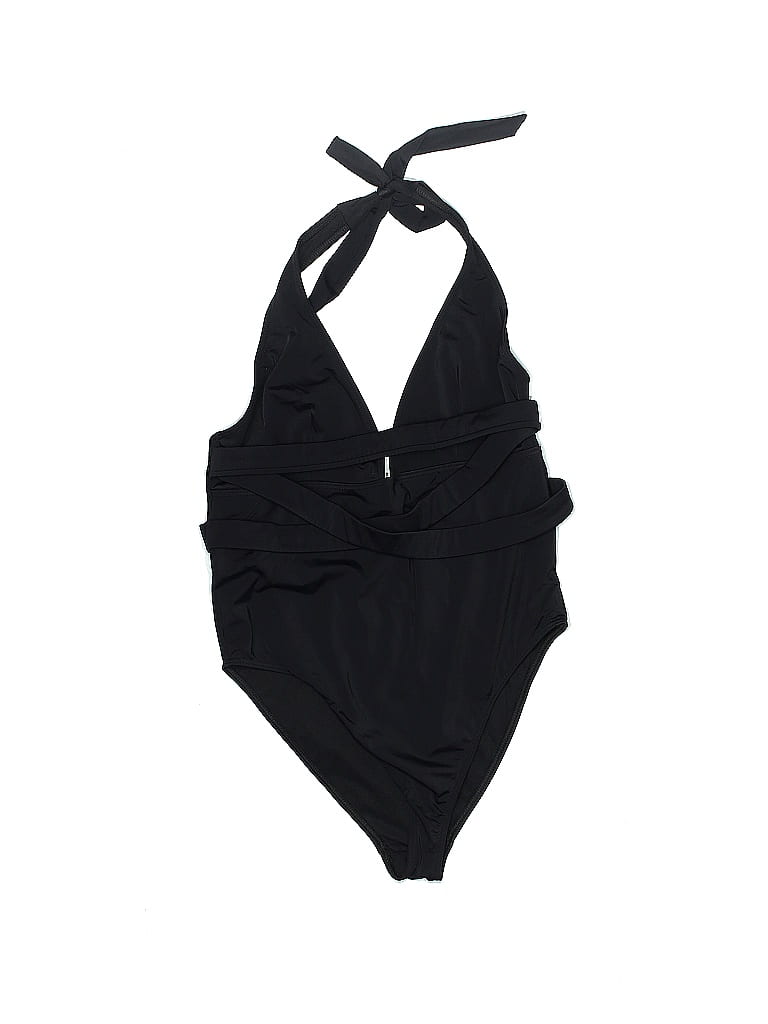 ASOS Solid Black One Piece Swimsuit Size L - 58% off | ThredUp