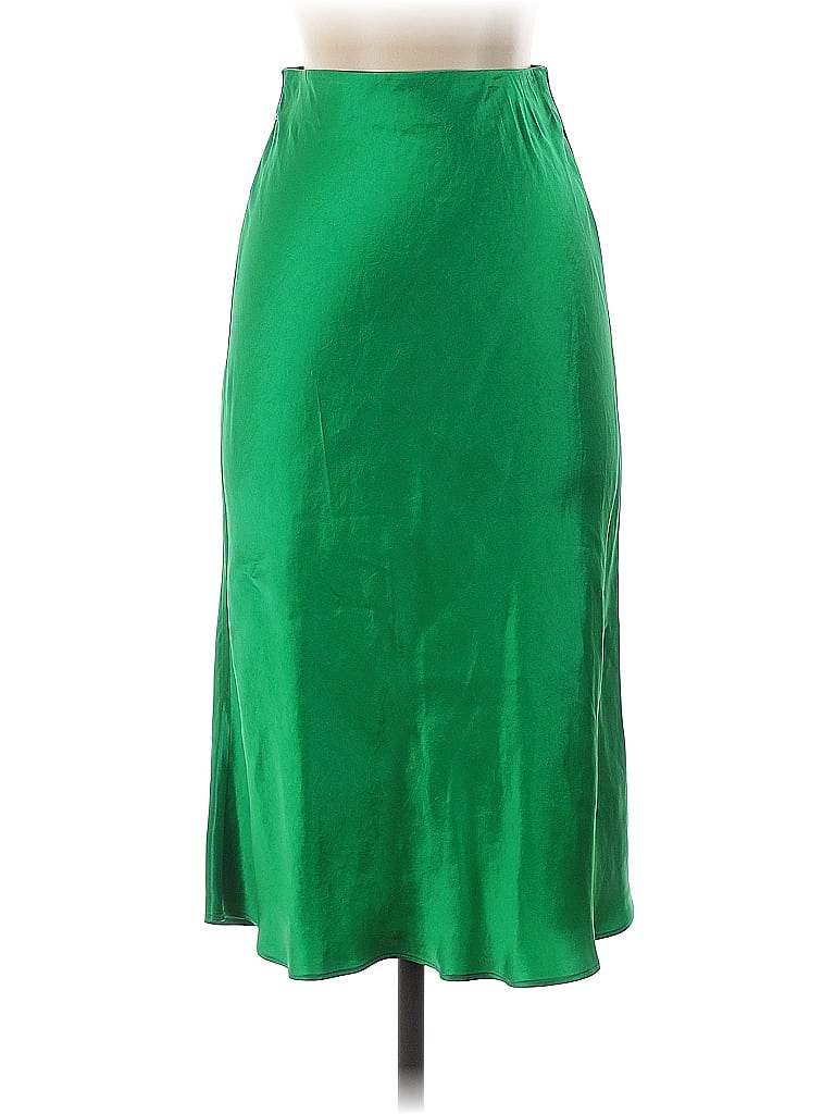 Babaton 100% Acetate Solid Green Formal Skirt Size 0 - 68% off | ThredUp