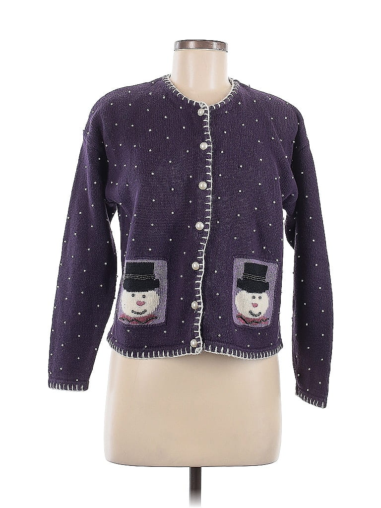 Christopher & Banks Purple Cardigan Size M - 71% off | ThredUp