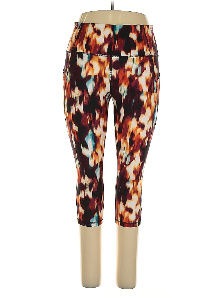Xersion Print Brown Active Pants Size XL - 41% off | ThredUp