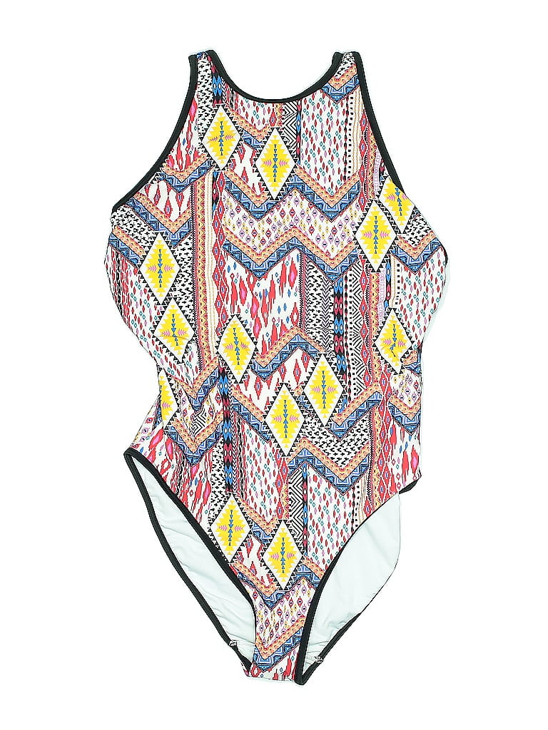 FIGLEAVES Print Ivory One Piece Swimsuit Size 16 - 44% off | ThredUp