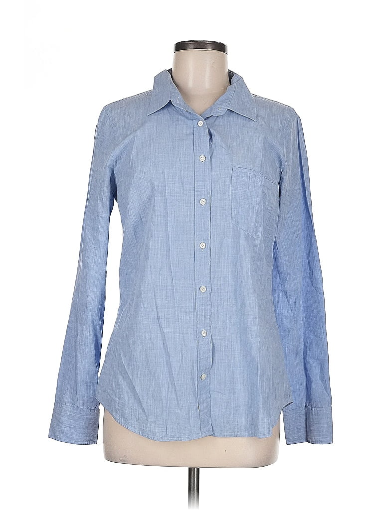 J.Crew Blue Long Sleeve Button-Down Shirt Size 8 - 71% off | ThredUp