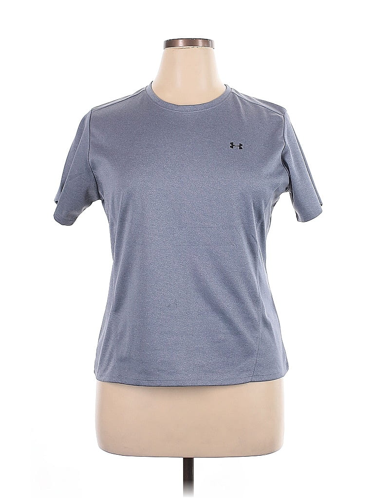 Under Armour 100% Polyester Gray Active T-Shirt Size XL - 63% off | ThredUp