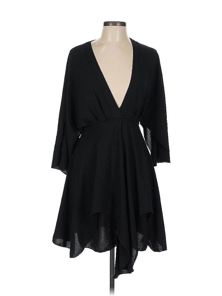 Venti6 100% Polyester Black Cocktail Dress Size L - 70% off | ThredUp