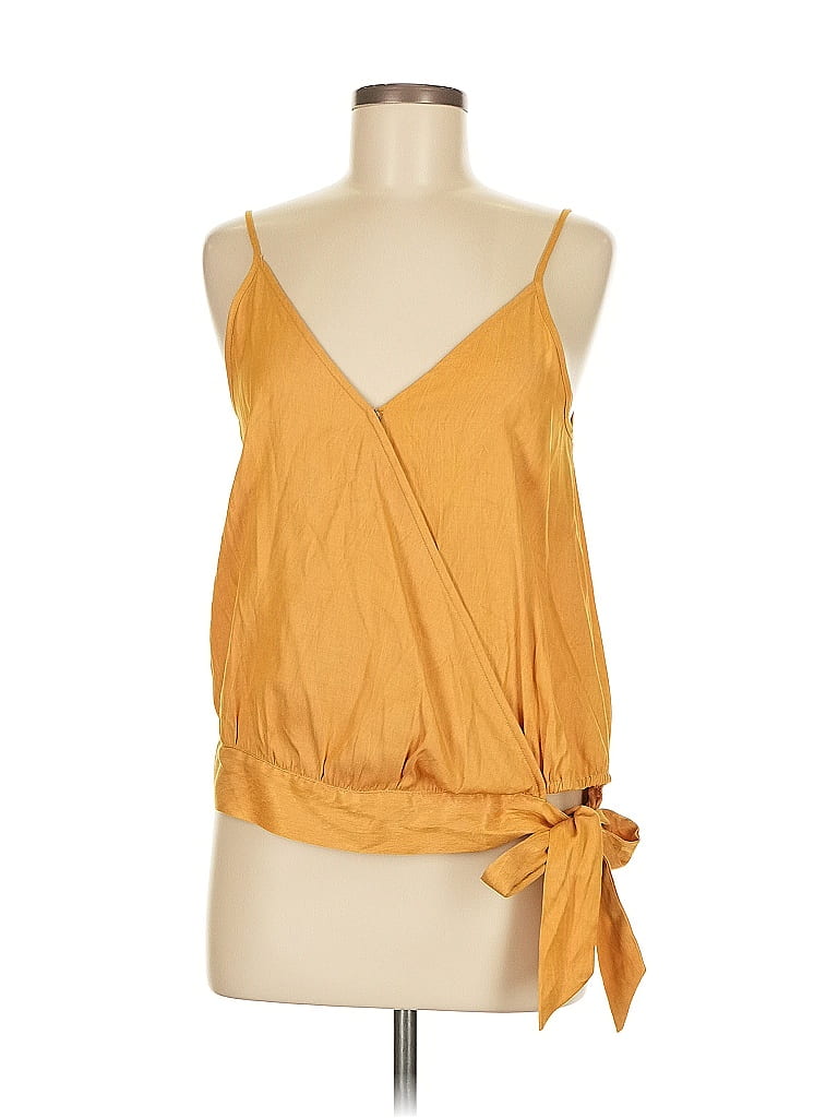 Doe & Rae Orange Sleeveless Blouse Size M - 68% off | ThredUp