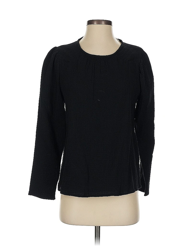 Michelle McDowell 100% Cotton Black Long Sleeve Blouse Size S - 55% off ...