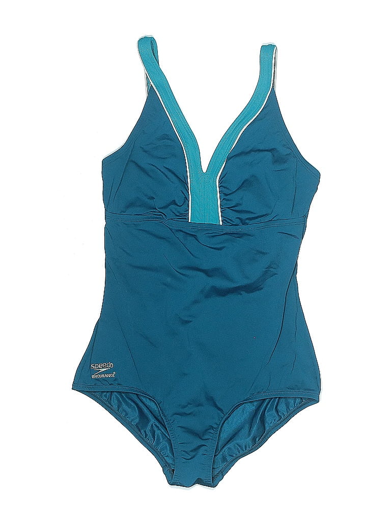 Speedo Teal One Piece Swimsuit Size 8 - 48% off | ThredUp