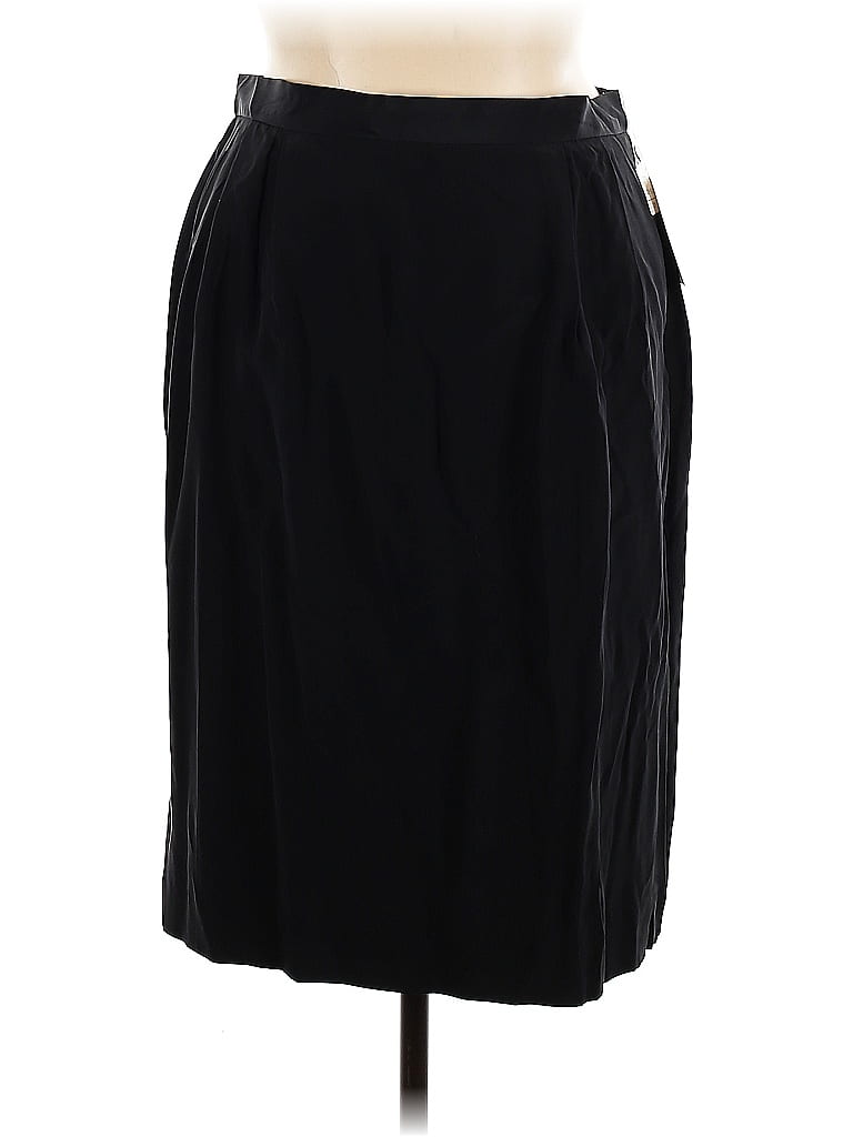 Barrie Pace 100% Silk Black Silk Skirt Size 20 - 76% off | ThredUp