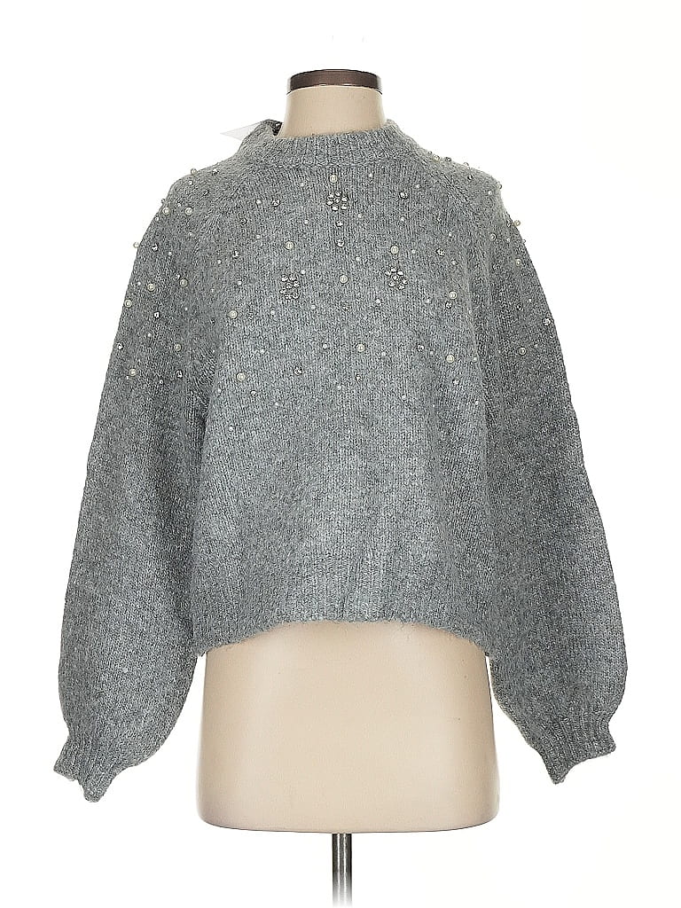 Lea & Viola Gray 3/4 Sleeve Top Size S - 40% off | ThredUp