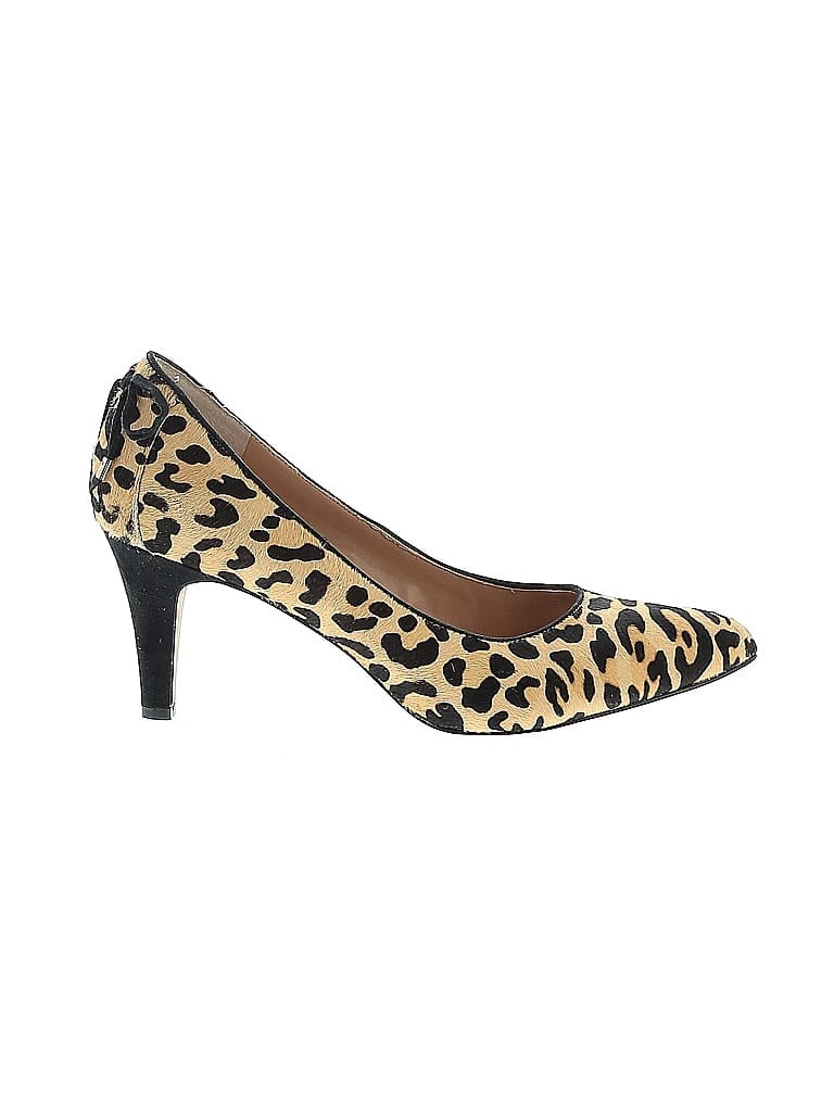 Amelia Grace Animal Print Gold Tan Heels Size 10 - 65% off | ThredUp