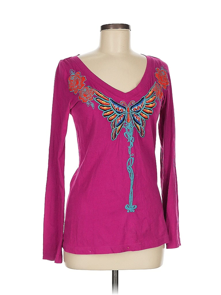 JWLA 100% Cotton Purple Long Sleeve Top Size M - 33% off | ThredUp