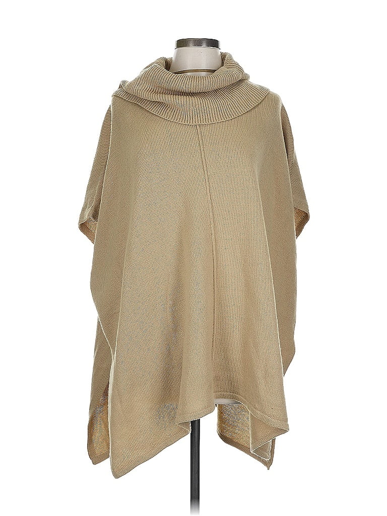 Melissa Paige 100% Acrylic Tan Poncho Size L - 72% off | ThredUp