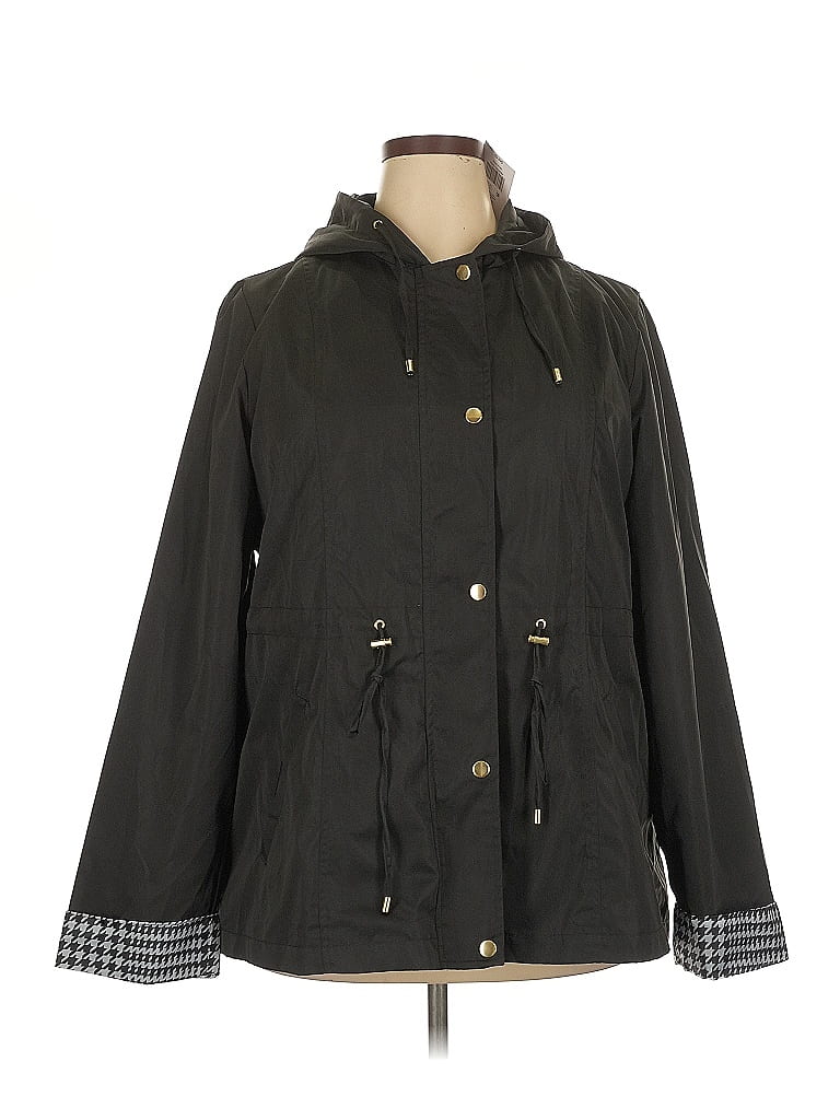 Kim Rogers 100% Polyester Green Raincoat Size XXL - 49% off | ThredUp