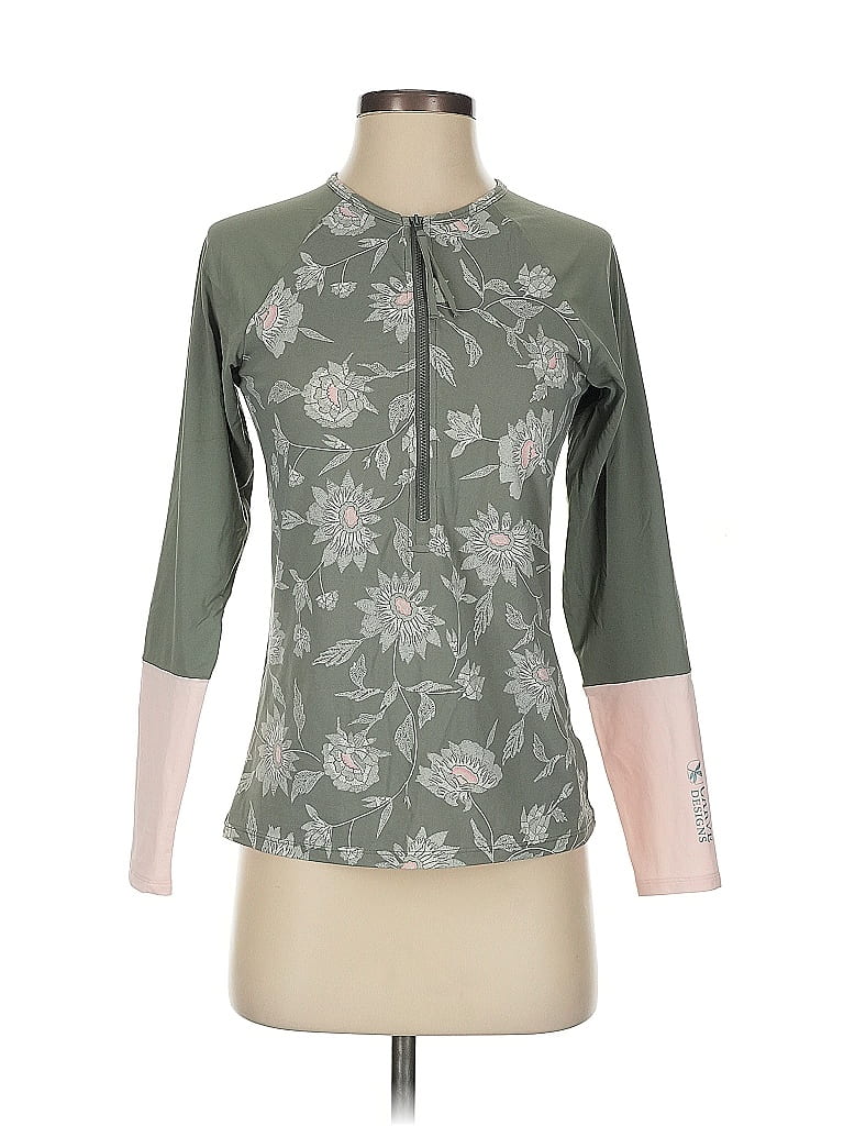 Carve Designs Green Rash Guard Size S - 60% off | ThredUp