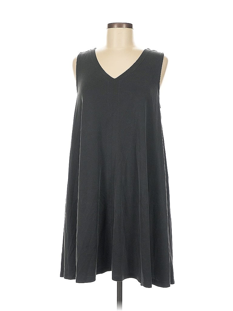Sigrid Olsen Solid Gray Casual Dress Size M - 74% off | ThredUp