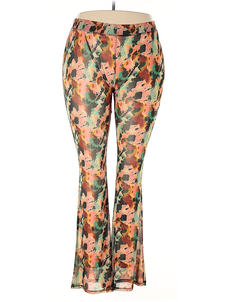 Poster Girl Print Orange Active Pants Size 3X - 62% off | ThredUp