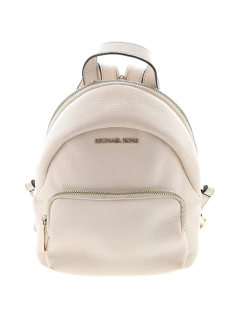 MICHAEL Michael Kors 100% Leather Ivory Leather Backpack One size - 72% ...