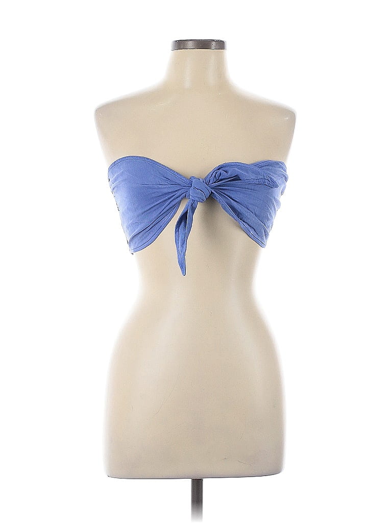 Le Lis 100% Rayon Blue Tube Top Size L - 75% off | ThredUp