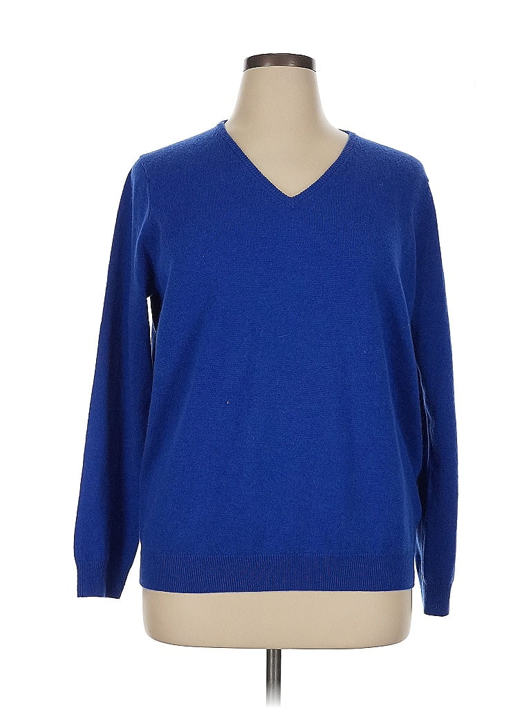 Woolovers Blue Wool Pullover Sweater Size XL - 61% off | ThredUp