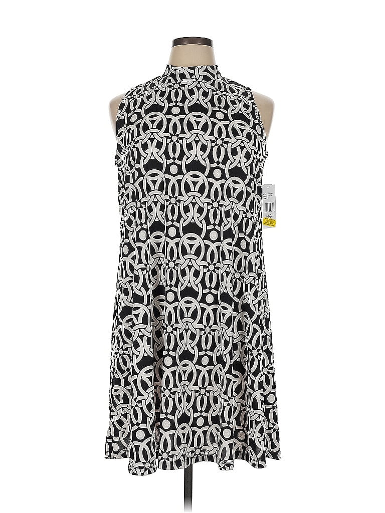 Signature by Robbie Bee Graphic Gray Casual Dress Size XL - 70% off ...