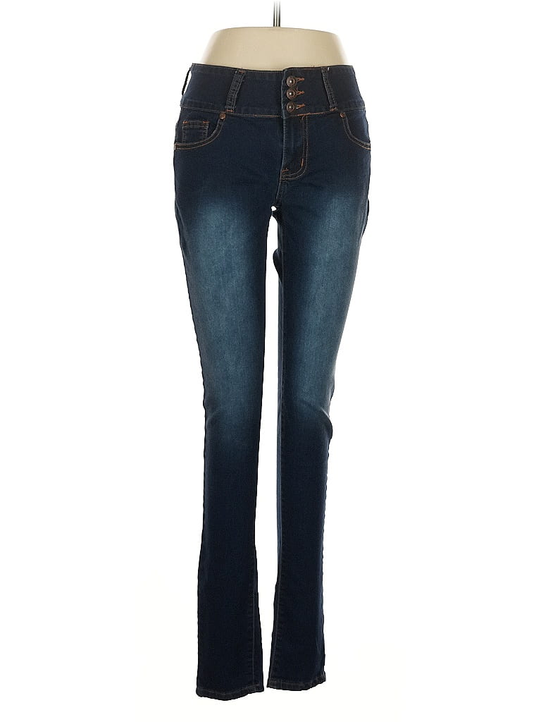 New Max Solid Blue Jeans Size 8 - 44% off | ThredUp