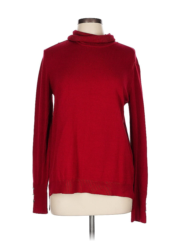 IMAN Red Turtleneck Sweater Size L - 75% off | ThredUp