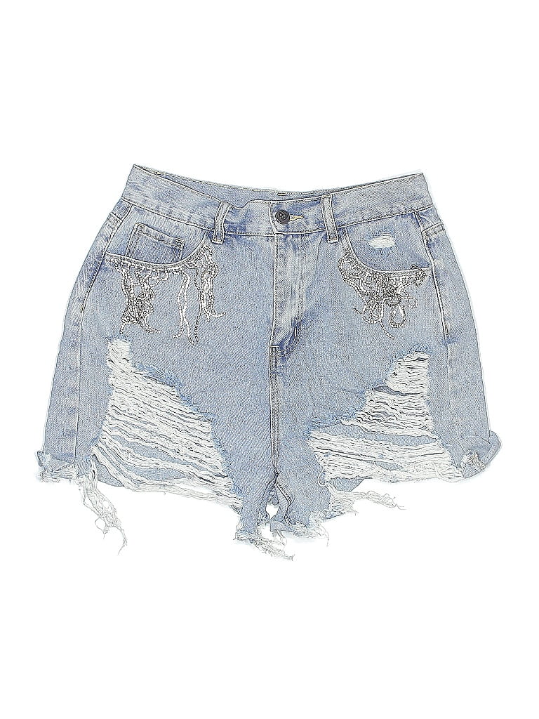 Buddy Love 100% Cotton Blue Denim Shorts Size M - 82% off | ThredUp