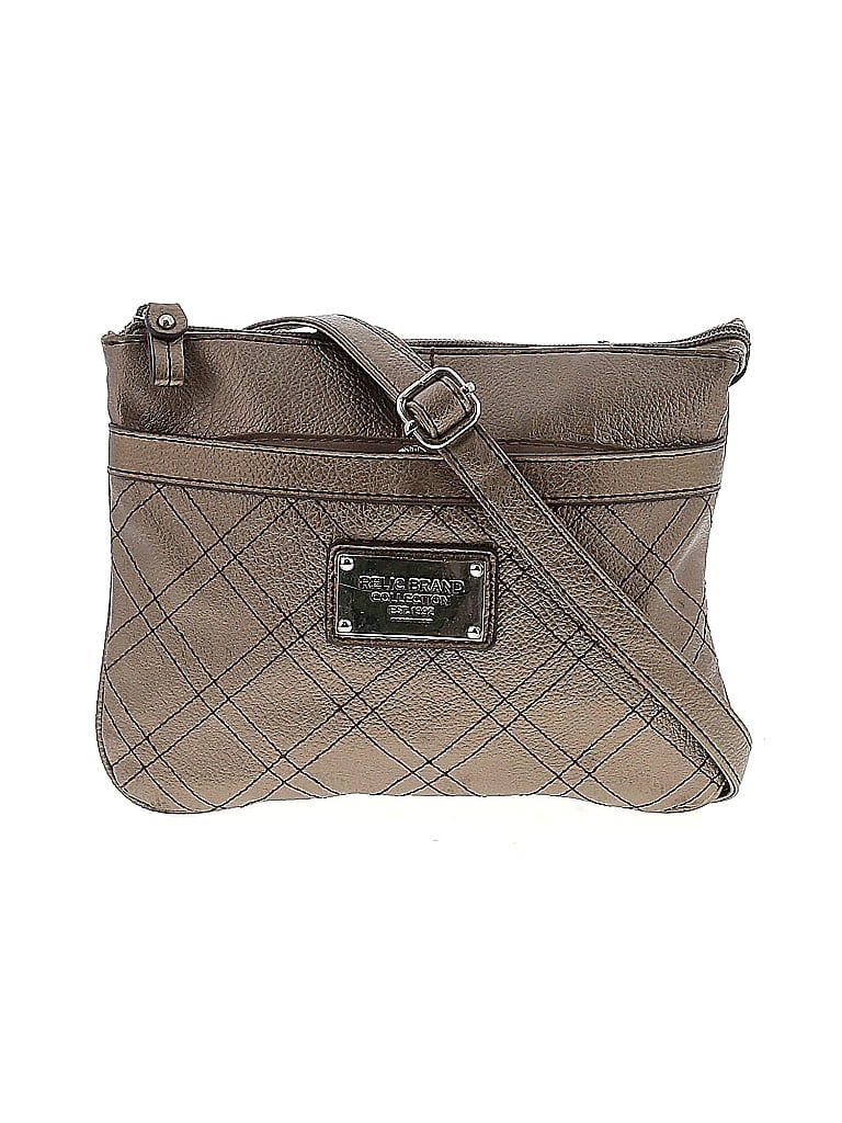 Relic Brand Collection Plaid Gray Gold Crossbody Bag One size - 66% off ...