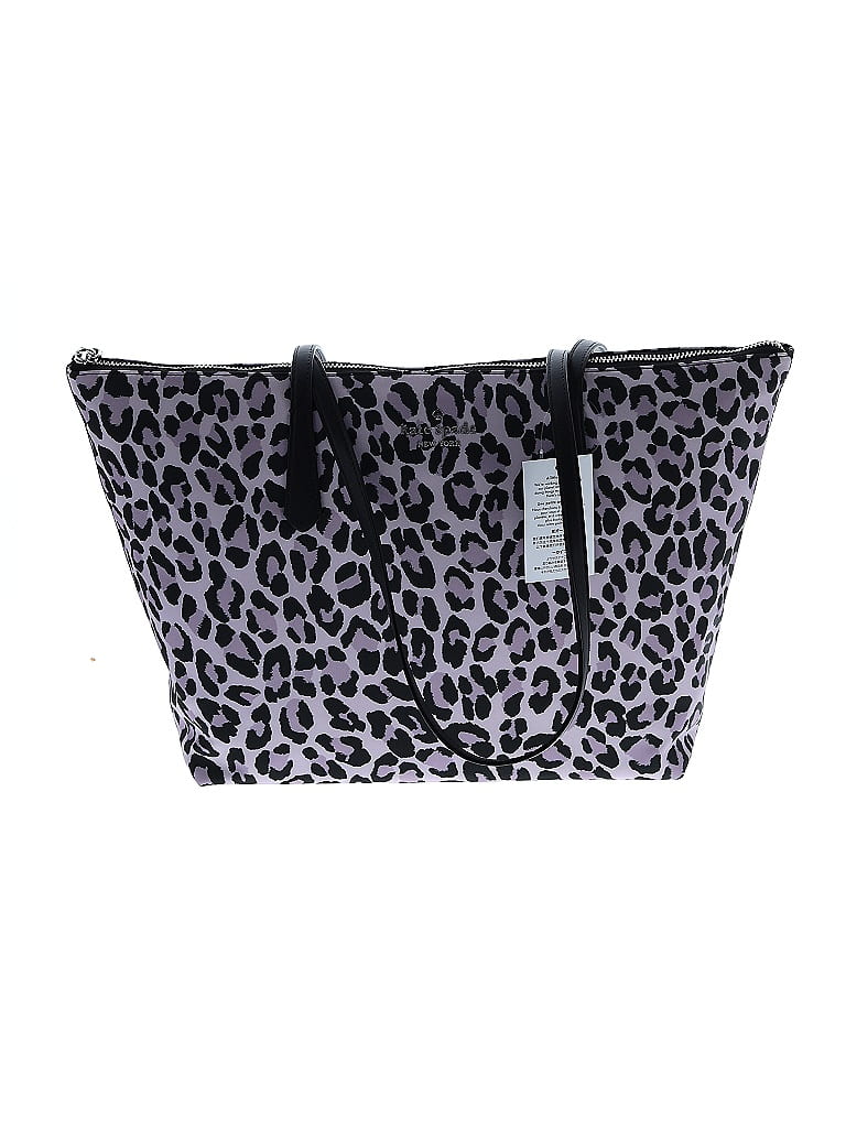 Kate Spade New York Animal Print Gray Purple Satchel One size - 22% off ...