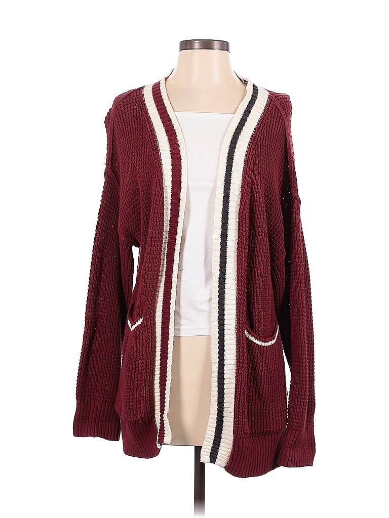 Universal Thread 100% Cotton Burgundy Cardigan Size S - 46% off | ThredUp