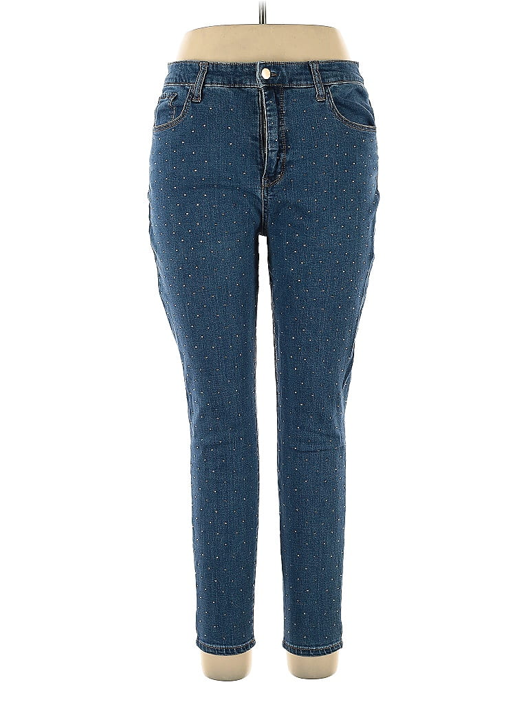 Wild Fable Tweed Blue Jeans Size 14 - 34% off | ThredUp