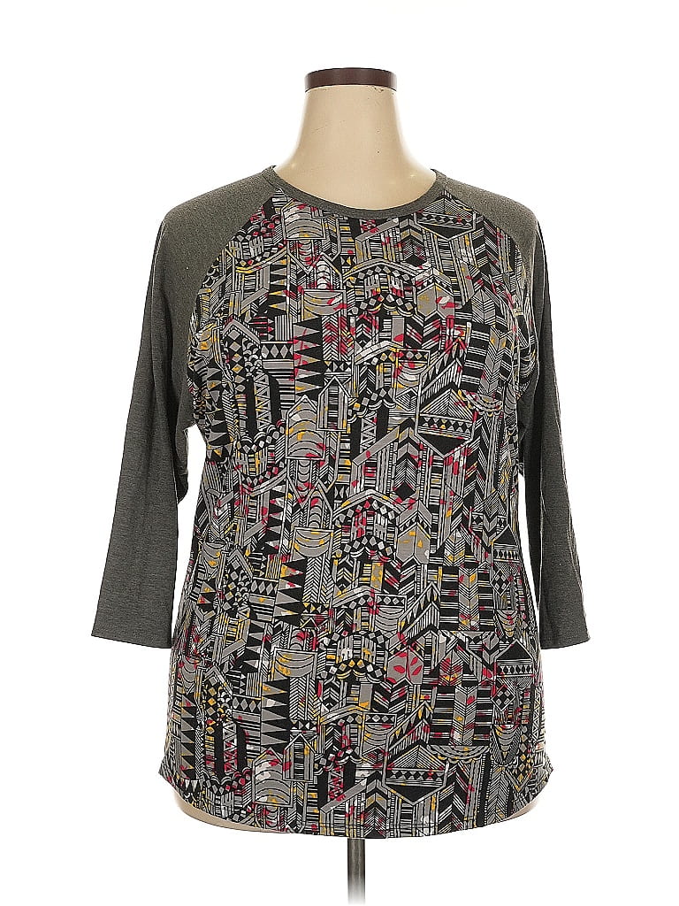 Lularoe Gray 3/4 Sleeve Top Size 3X - 32% off | ThredUp