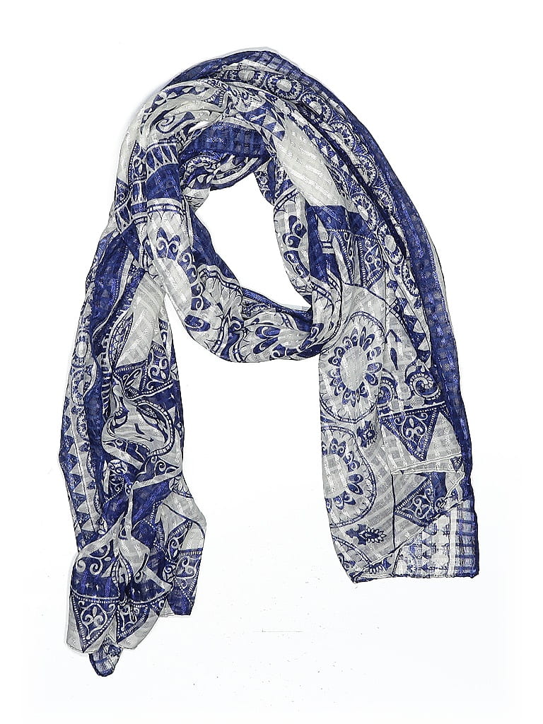 Charming Charlie 100% Polyester Paisley Blue Scarf One size - 52% off ...
