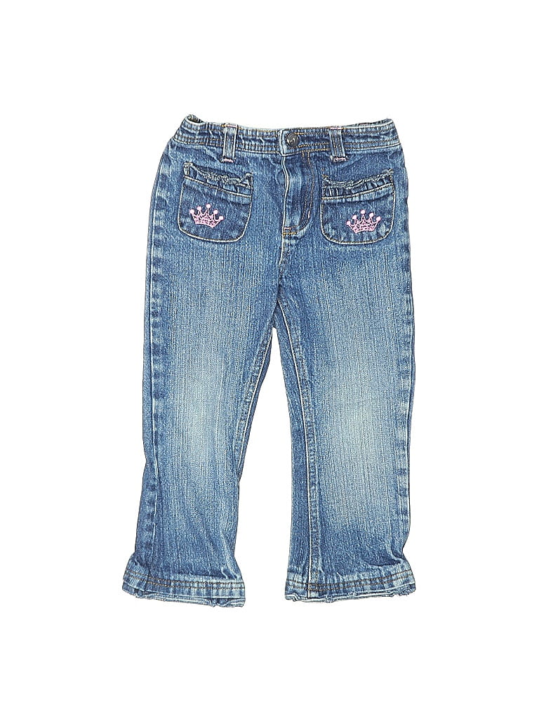 Disney Princess 100% Cotton Paisley Blue Jeans Size 4T - 22% off | ThredUp