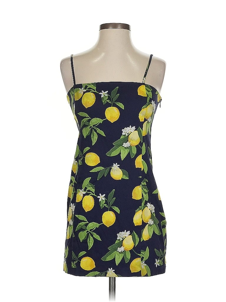 Callipygian Tropical Yellow Blue Cocktail Dress Size 0 - 75% off | ThredUp