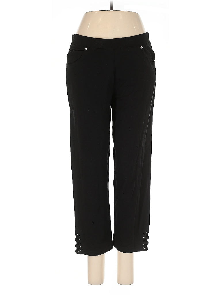 Onque Casuals Solid Black Casual Pants Size S - 55% off | ThredUp