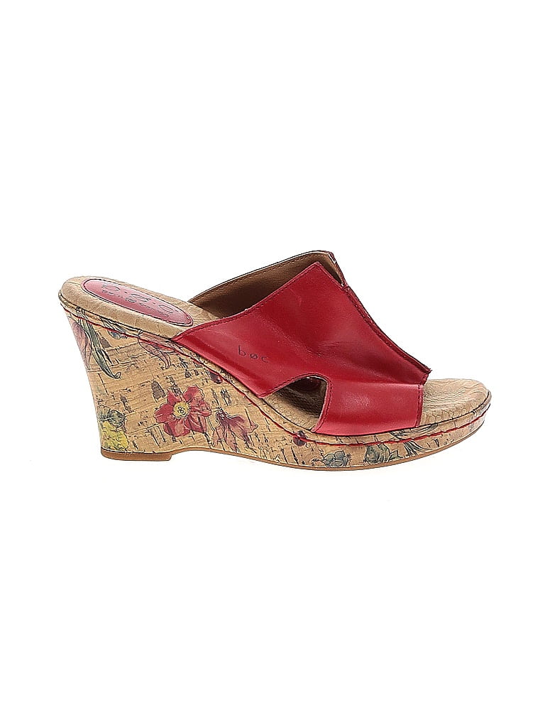 B.O.C Red Wedges Size 6 - 37% off | ThredUp