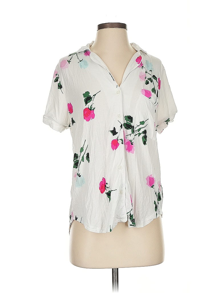 Kate Spade New York Floral White Short Sleeve Blouse Size S - 74% off ...