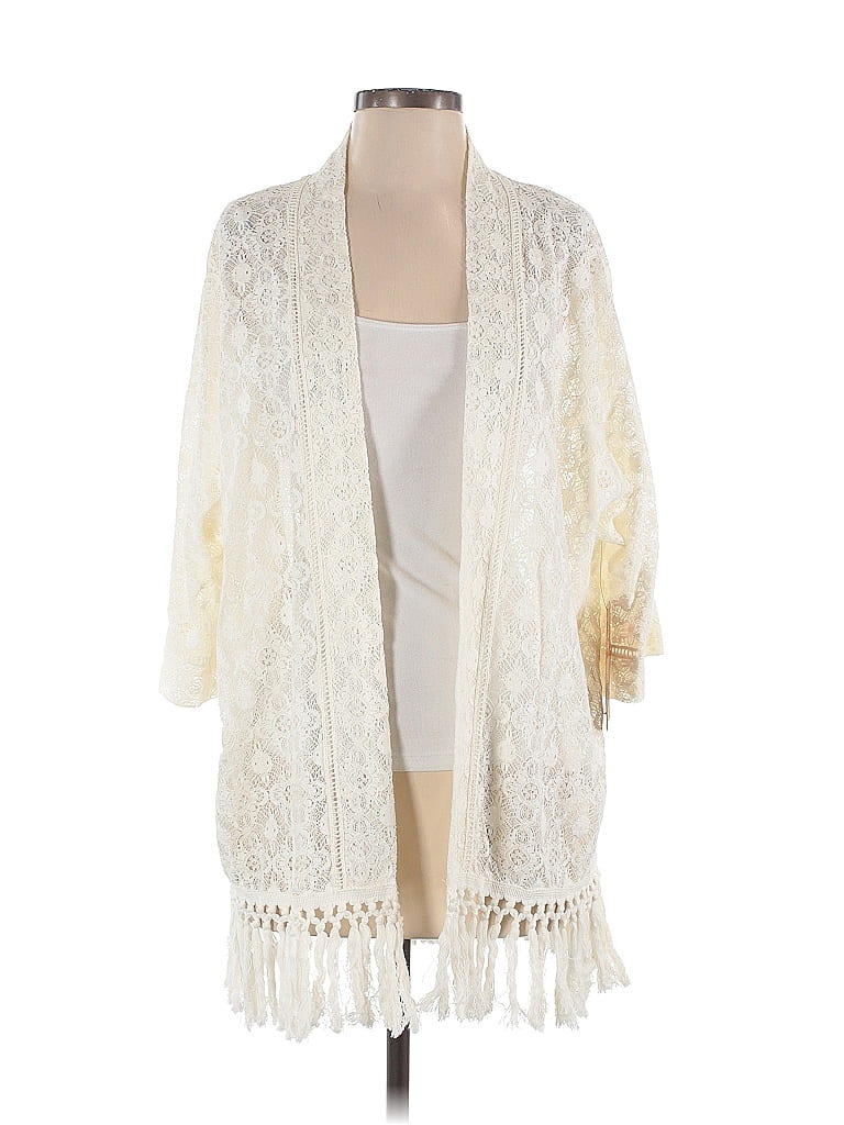 Ruff Hewn Ivory Kimono Size M - 53% off | ThredUp