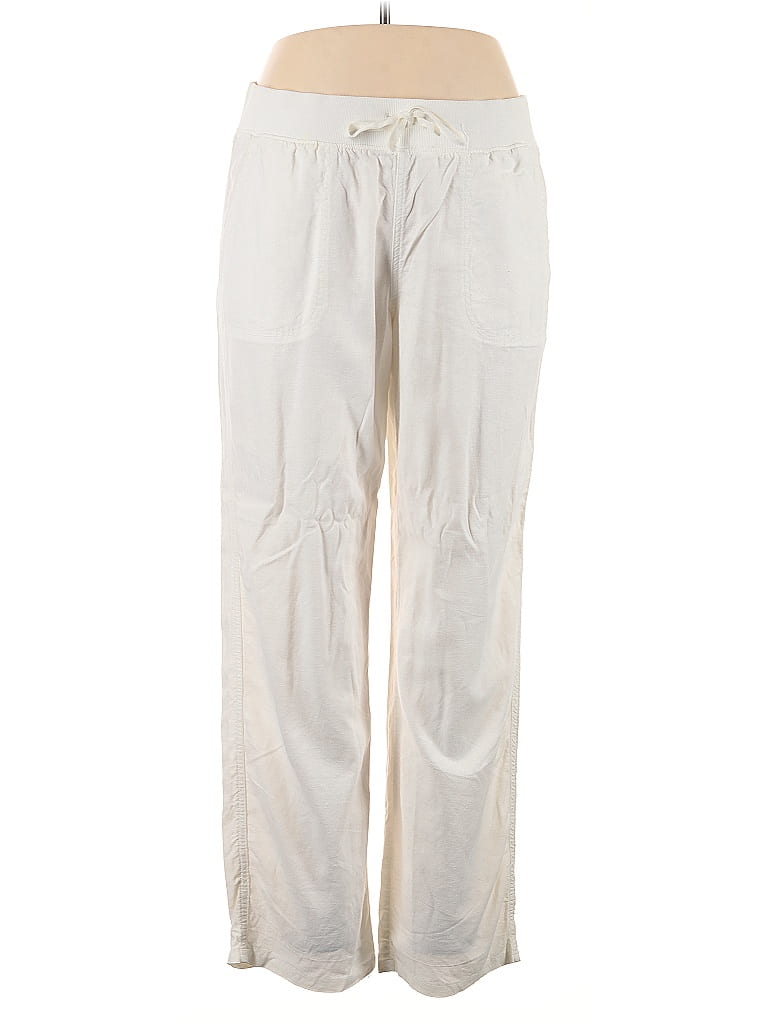 Sonoma Goods for Life Ivory Linen Pants Size 14 - 56% off | ThredUp