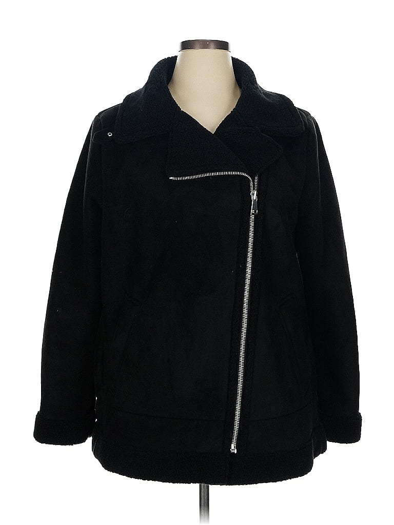 Ann Taylor LOFT 100% Polyester Solid Black Jacket Size XL - 71% off ...