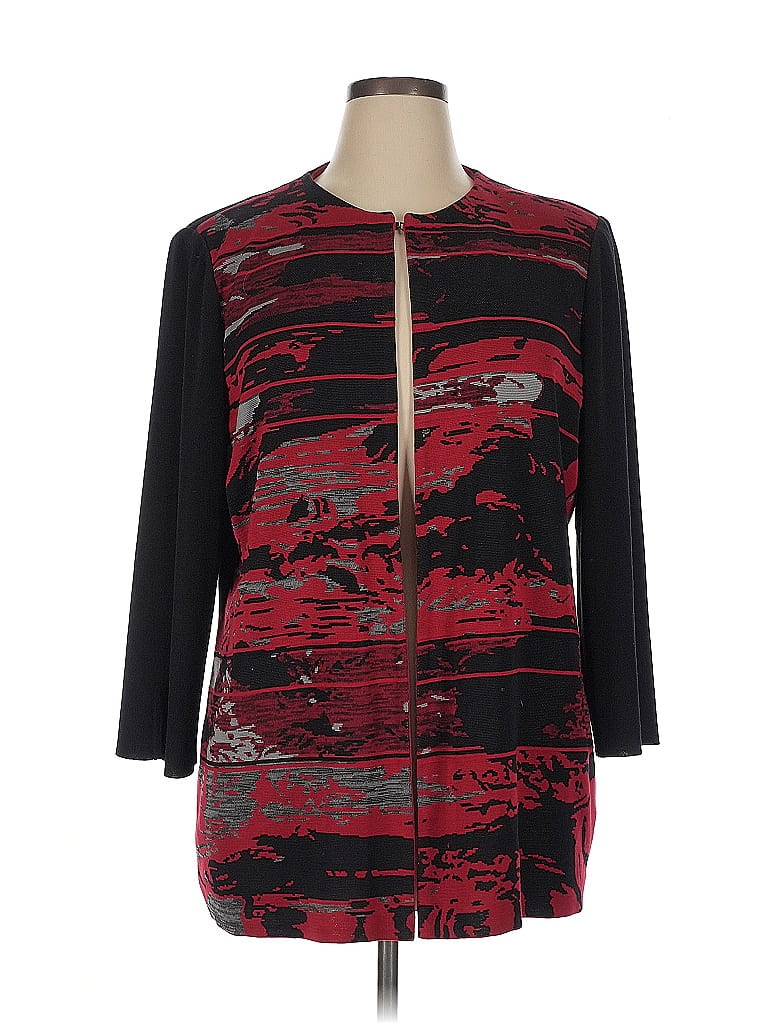 misook Graphic Red Black Blazer Size XL - 73% off | ThredUp