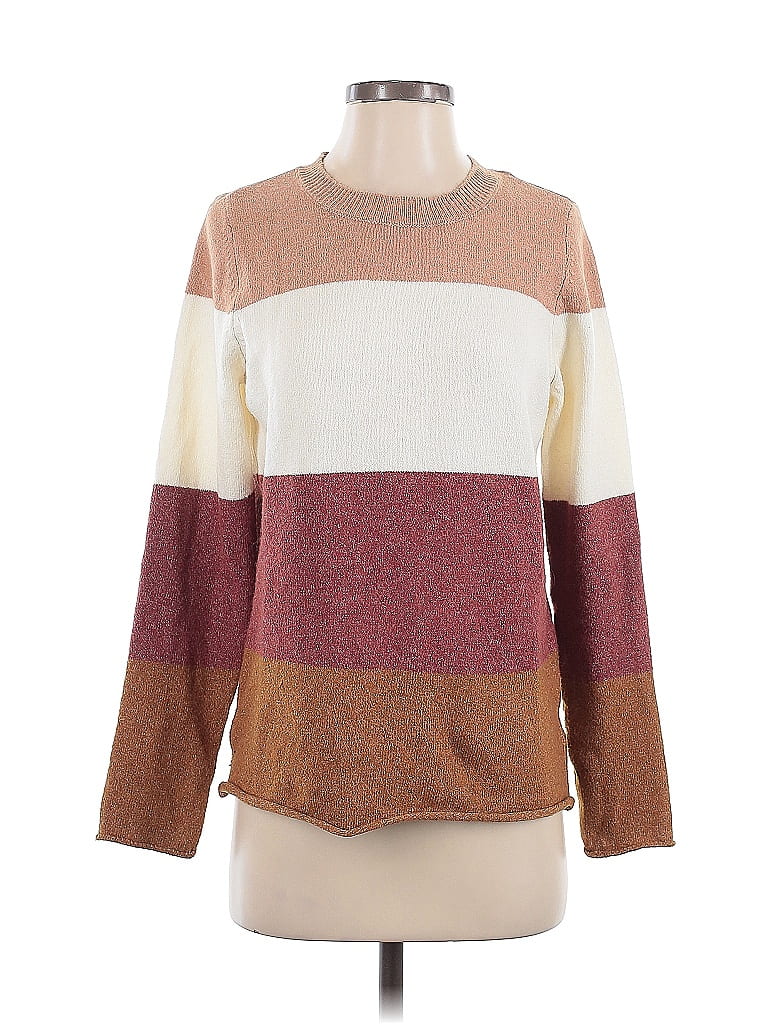 Pinque Color Block Brown Pullover Sweater Size S - 60% off | ThredUp