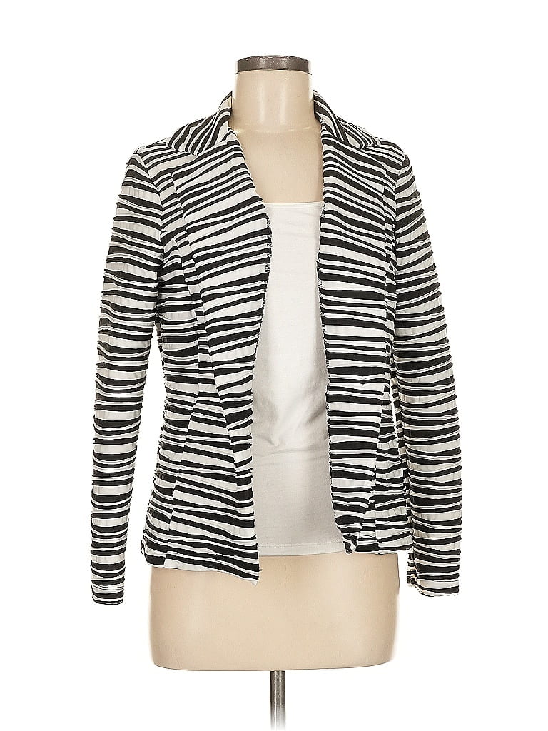 Kasper Stripes Ivory Blazer Size M - 77% off | ThredUp
