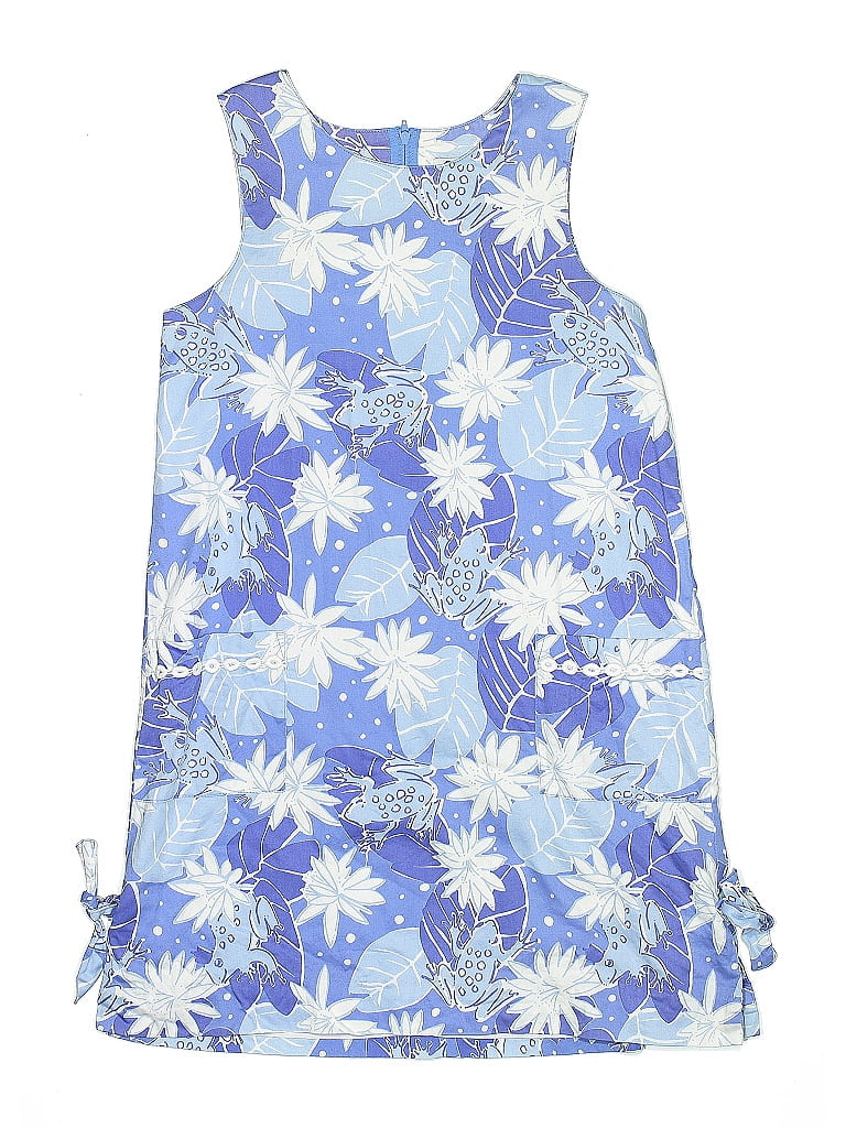 Lilly Pulitzer 100% Cotton Blue Dress Size 12 (big kids) - 65% off ...