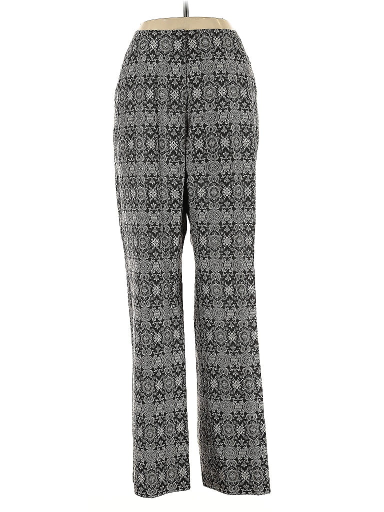 Classiques Entier 100% Silk Print Gray Silk Pants Size 12 - 83% off ...