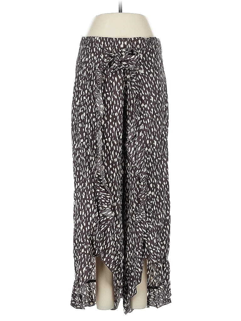 Salty Lemon 100% Rayon Animal Print Silver Casual Pants Size M - 66% ...