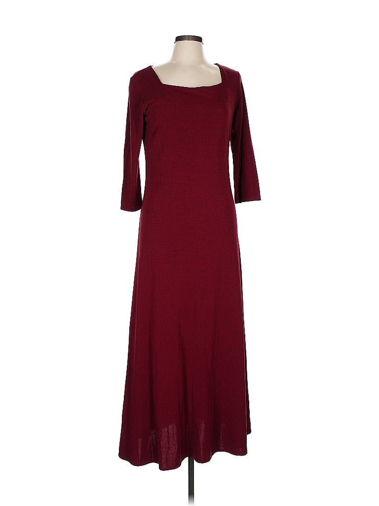 Ballinger Gold Burgundy Casual Dress Size L - 19% off | ThredUp
