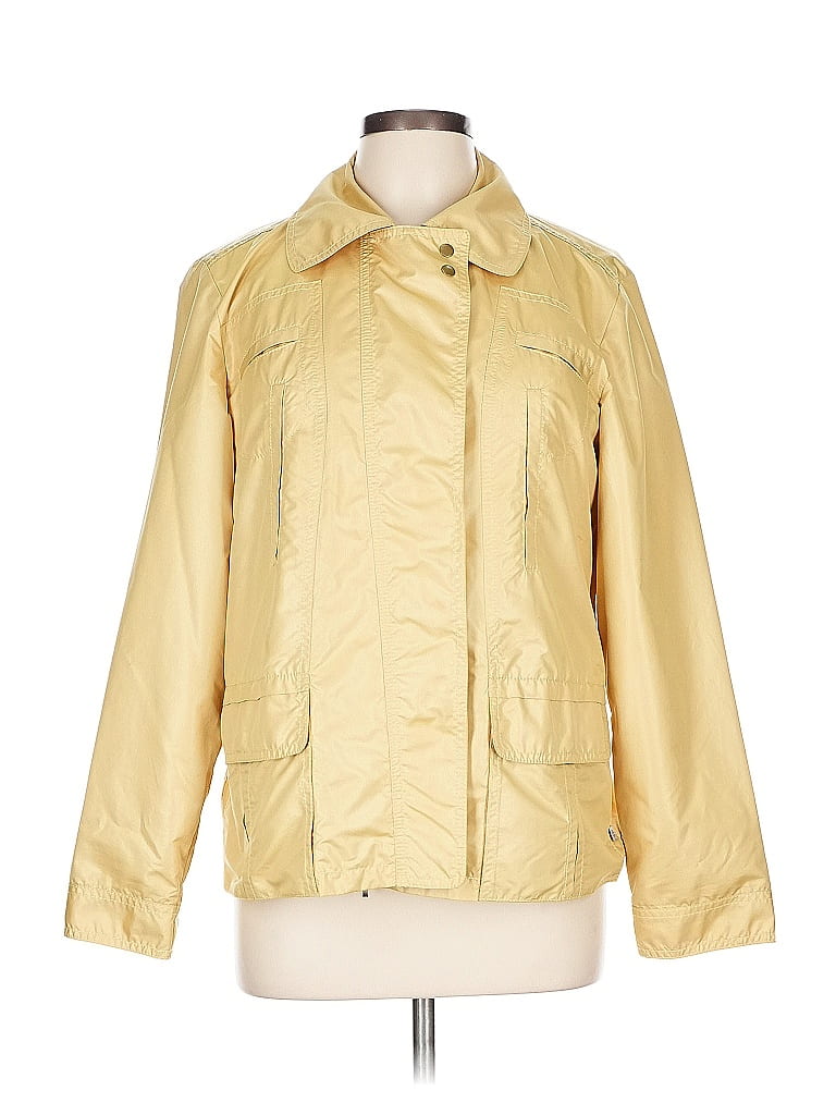 Zenergy by Chico's 100% Polyester Gold Yellow Jacket Size L - 71% off ...